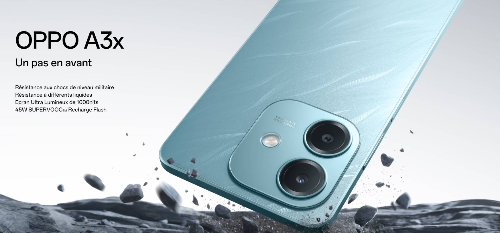 OPPO A3x Rouge | Smartphone IP54, 4Go/128Go, écran 6.67" HD+ 90Hz ...