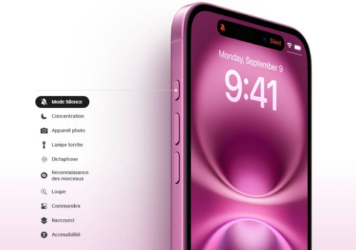 IPhone 16 128Go Rose - APPLE Tunisie (IPH-16-128-PINK)